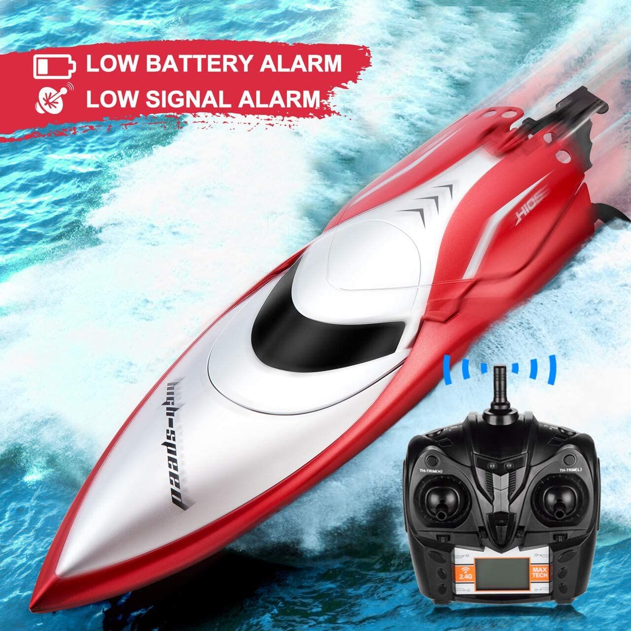 Remote Control Boat, High Speed Rc Boat for Pools and Lakes, 20+ MPH 2. ...