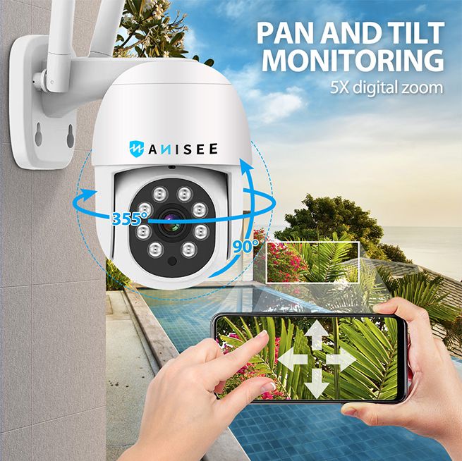 Anisee IP Camera Wireless Home Security System CCTV Installation ...