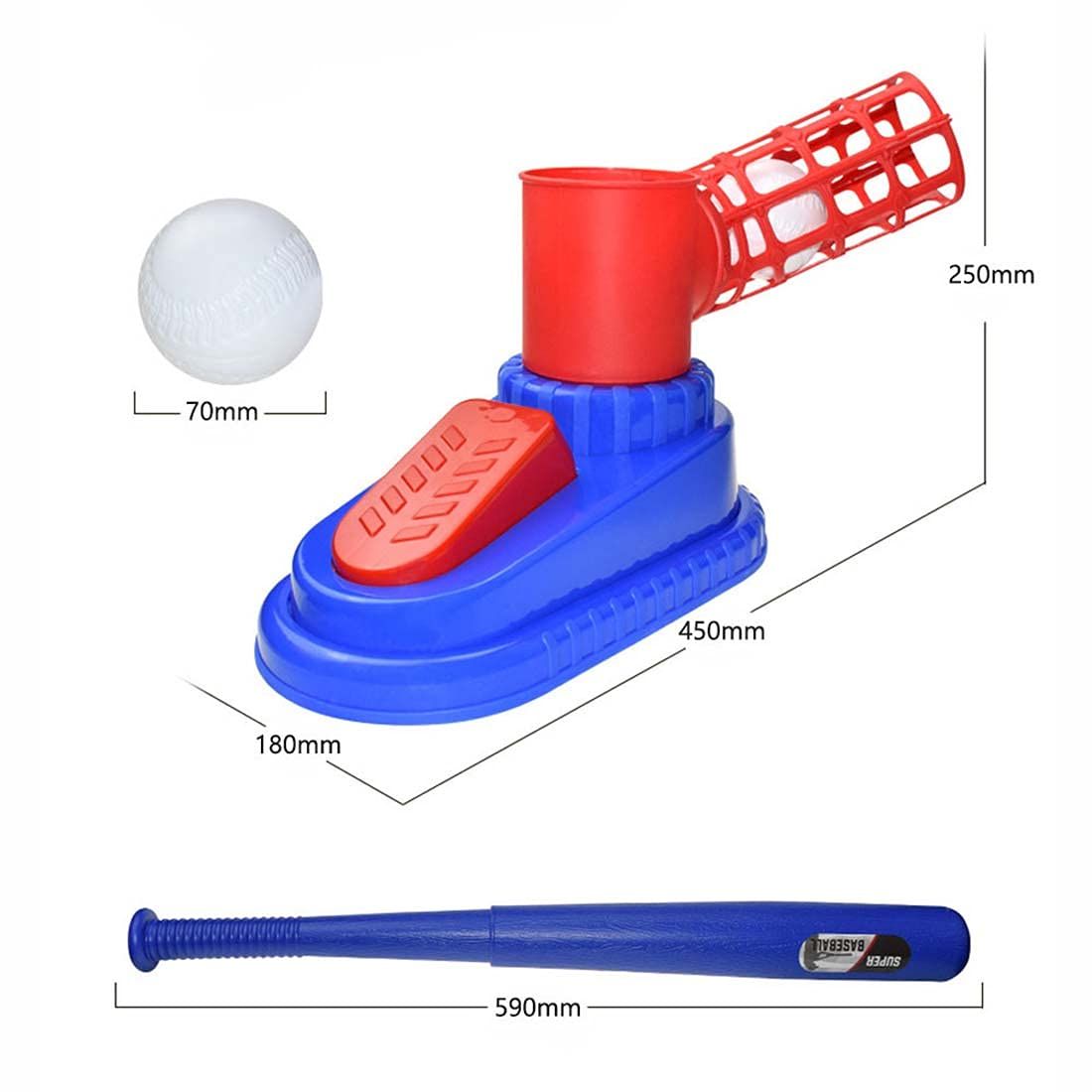 Baseball Ball Game, Automatic Baseball Pitcher Toys, Baseball Pop-Up ...