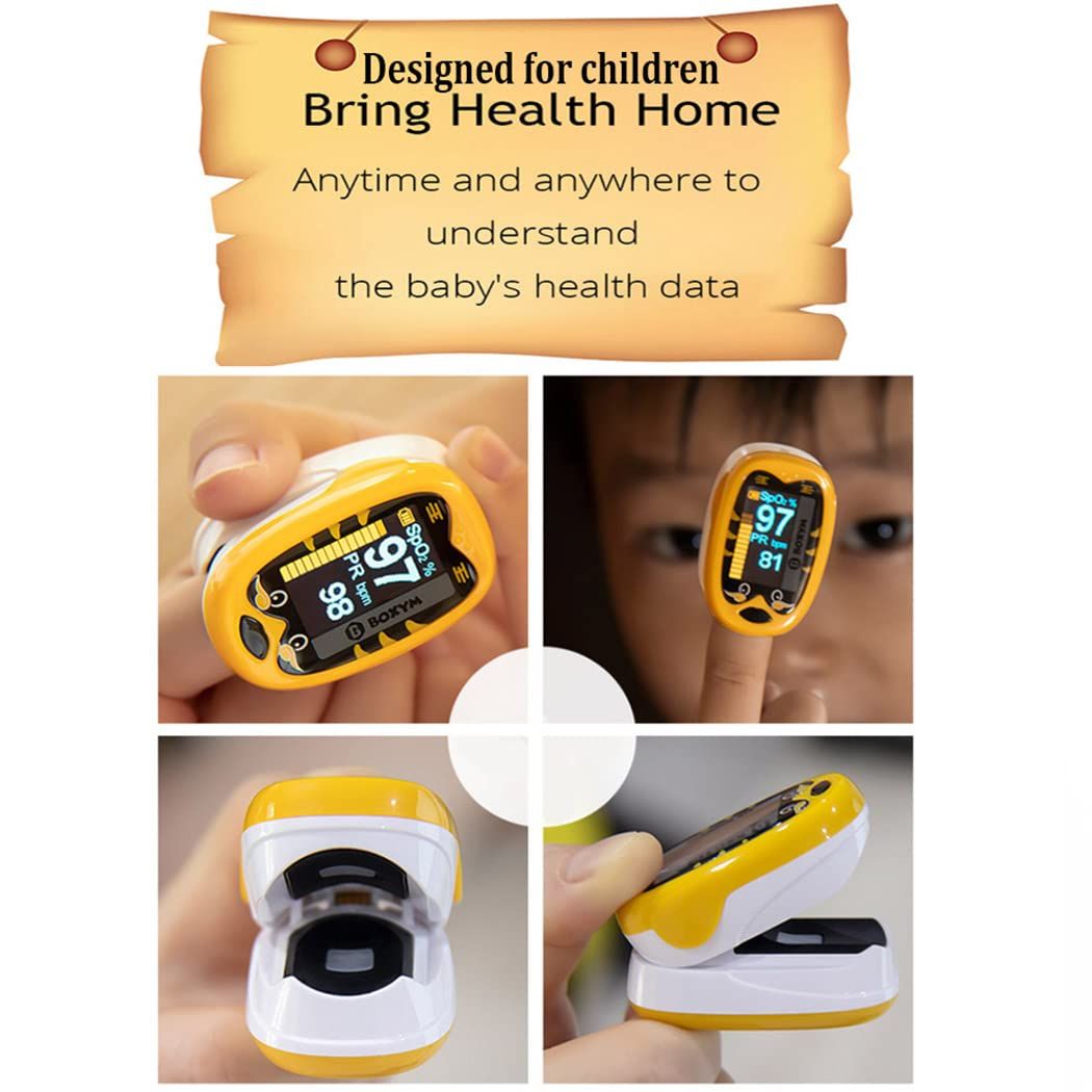 Fingertip Oled Kids Pulse Oximeter Pediatric SpO2 Blood Oxygen ...