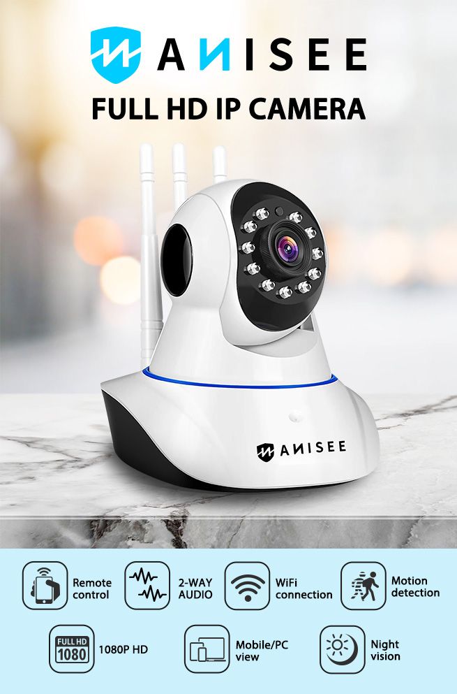 Spy Security Camera 1080P PTZ CCTV Wifi Home Spycam Outdoor ...