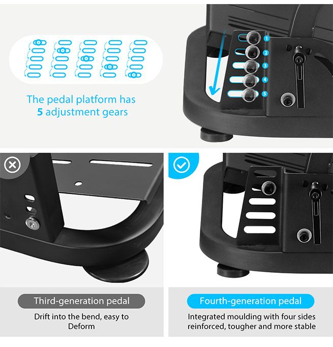 Sim Racing Wheel Stand Foldable Simulator Steering Mount Gaming ...