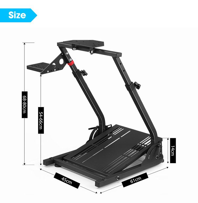 Sim Racing Wheel Stand Foldable Simulator Steering Mount Gaming ...