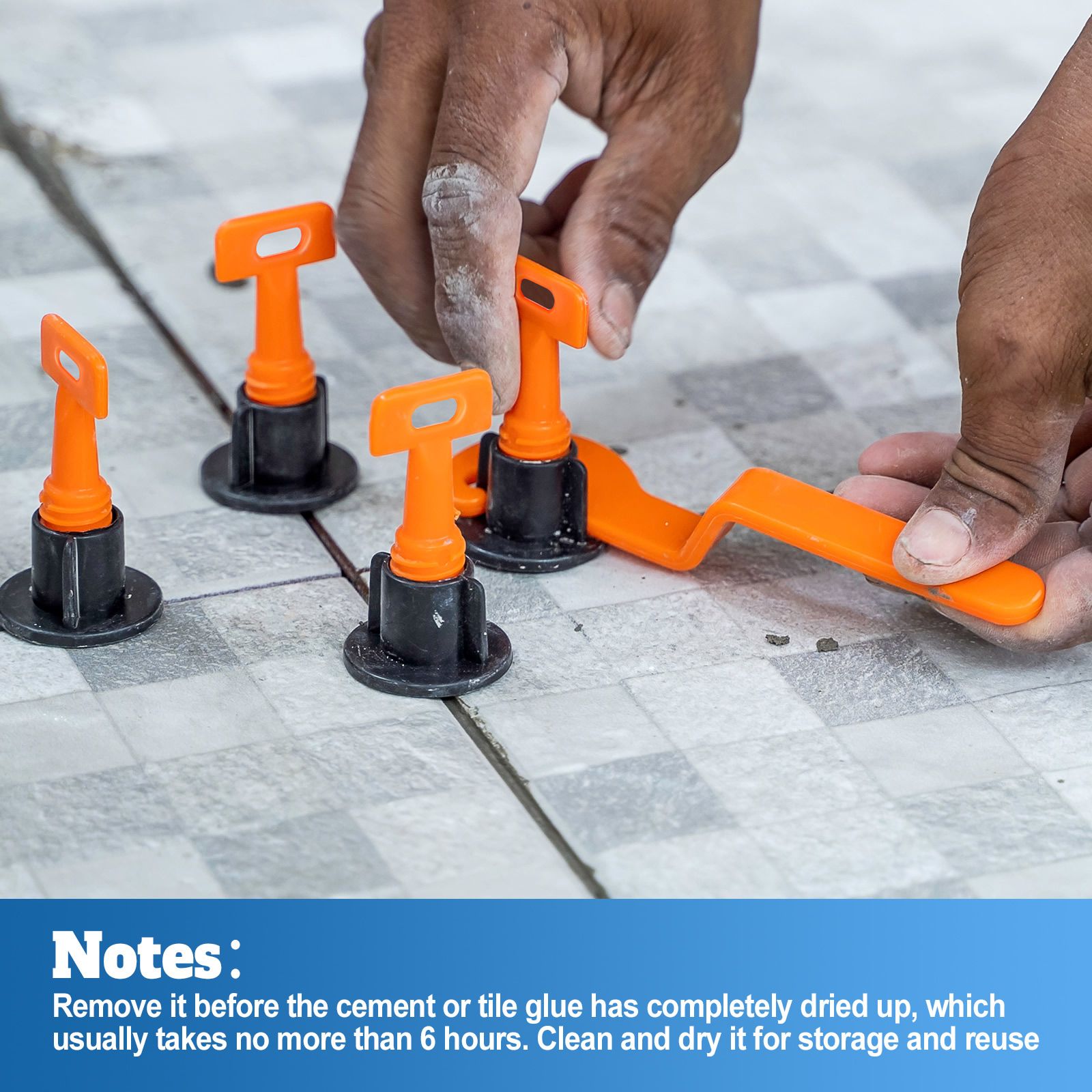 300PCS Tile levelling System Clips Spacers levellers Tiling Tool Kit ...