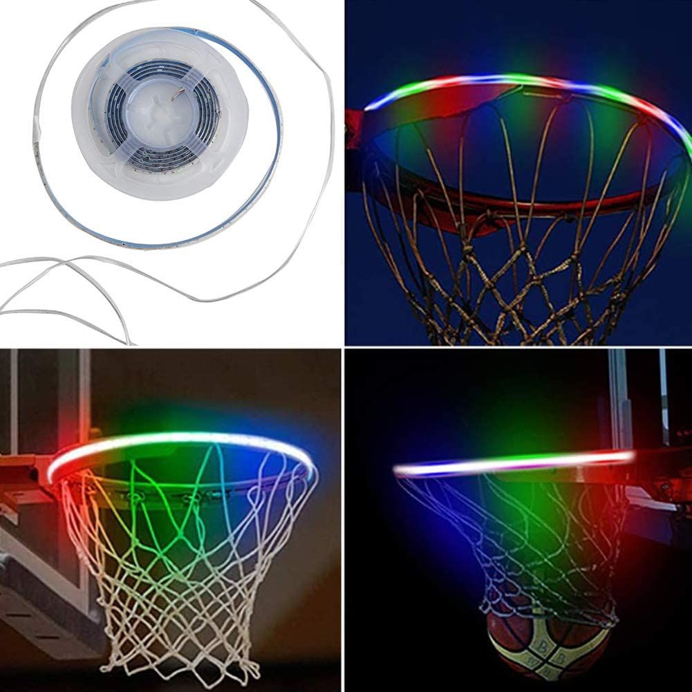 LED Basketball Hoop Lights, Solar Powered Basketball Rim Lights for ...