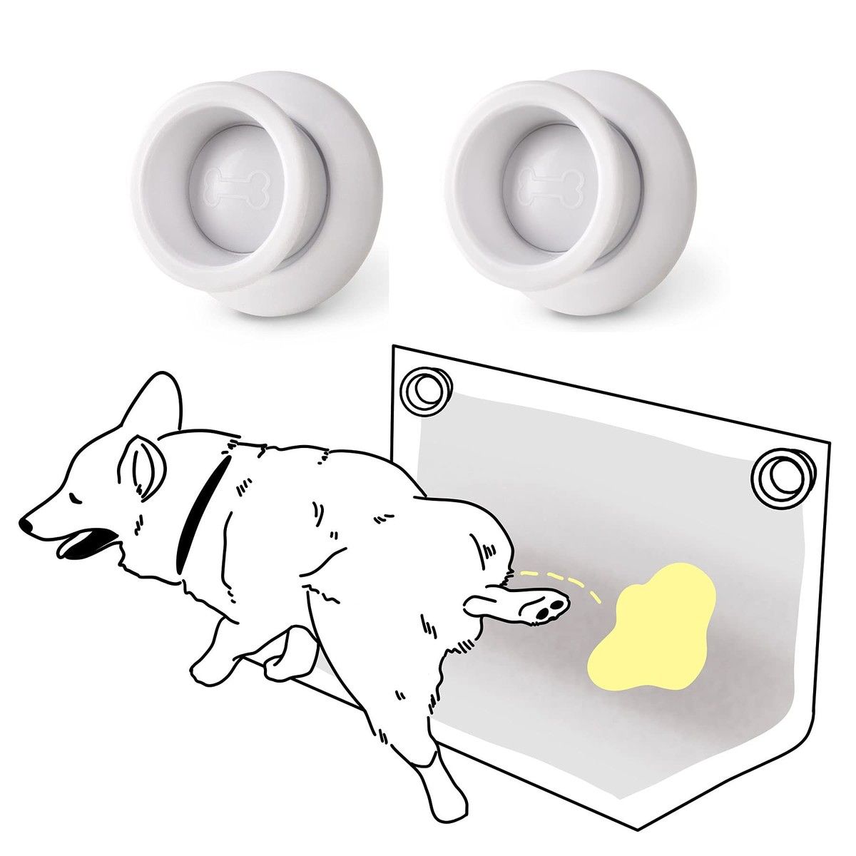 2Pcs Dog Pee Pad Holder Works With Any Type Of Wee Wee Pads For Easy ...