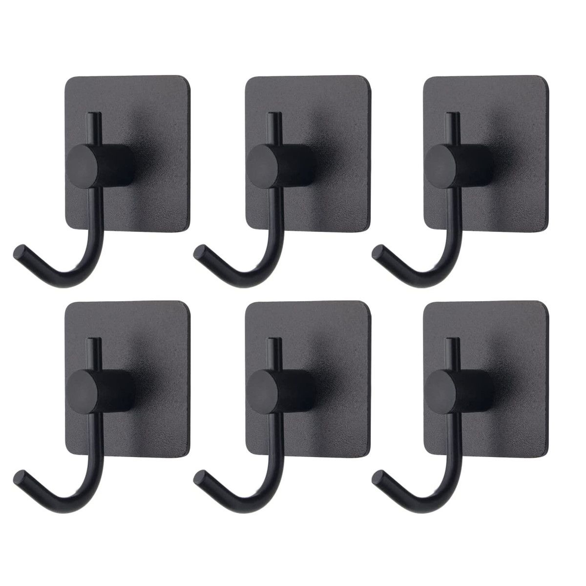 Adhesive Wall Hooks,6Pack Heavy Duty Sticky Holder Waterproof Towel ...