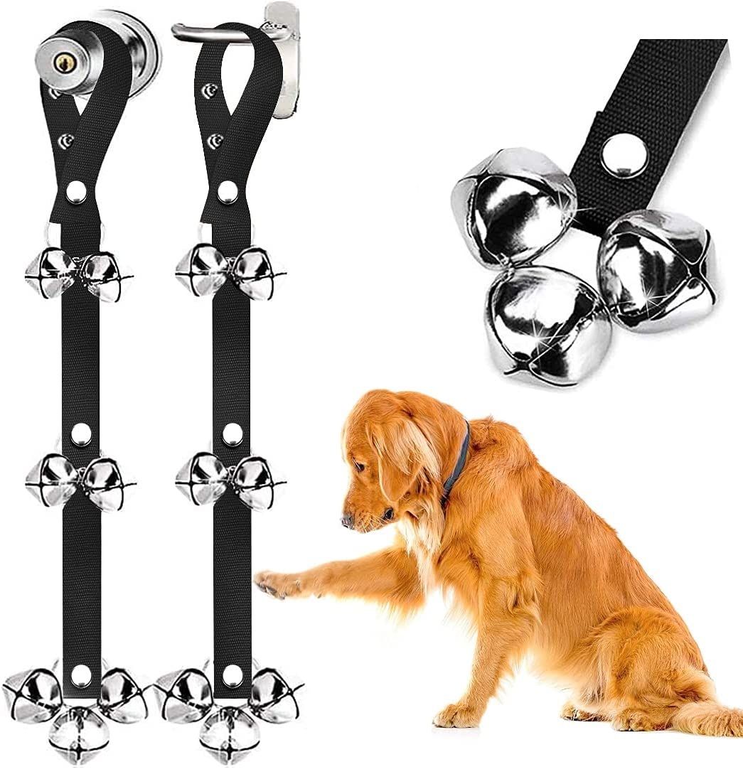 2 Pack Dog Doorbells Premium Quality Training Potty Great Dog Bells ...
