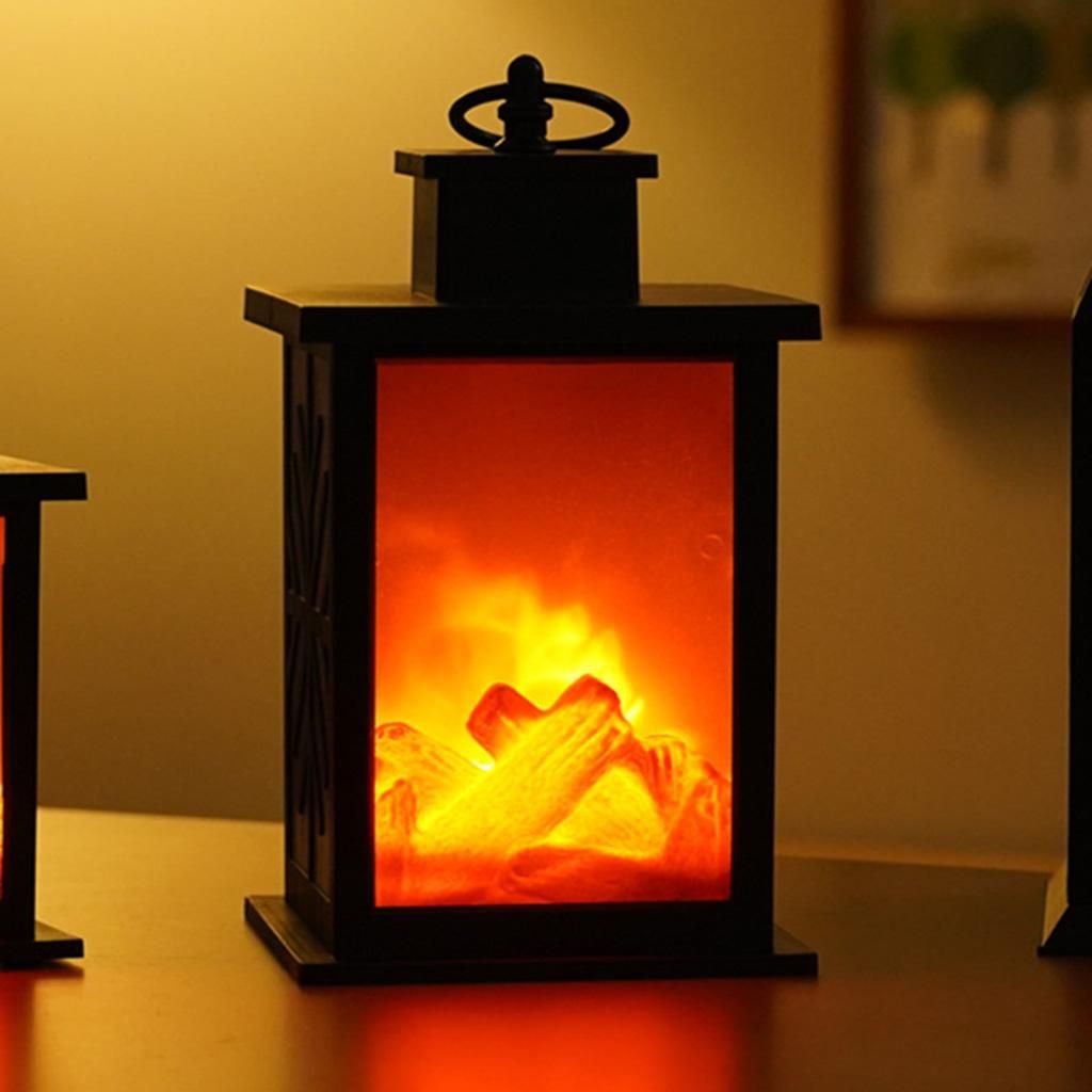 LED Fireplace Light, Flame Lamp Fire Light indoor and outdoor Lantern ...