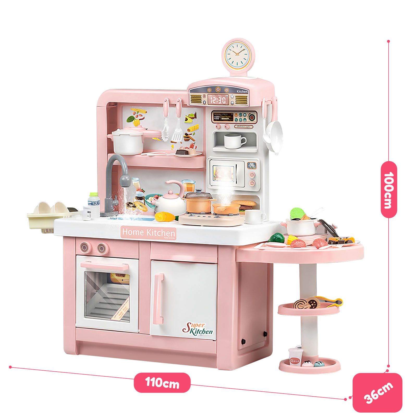 Pretend Kitchen Play Role Cooking Toys Set Children Cookery Cookware ...