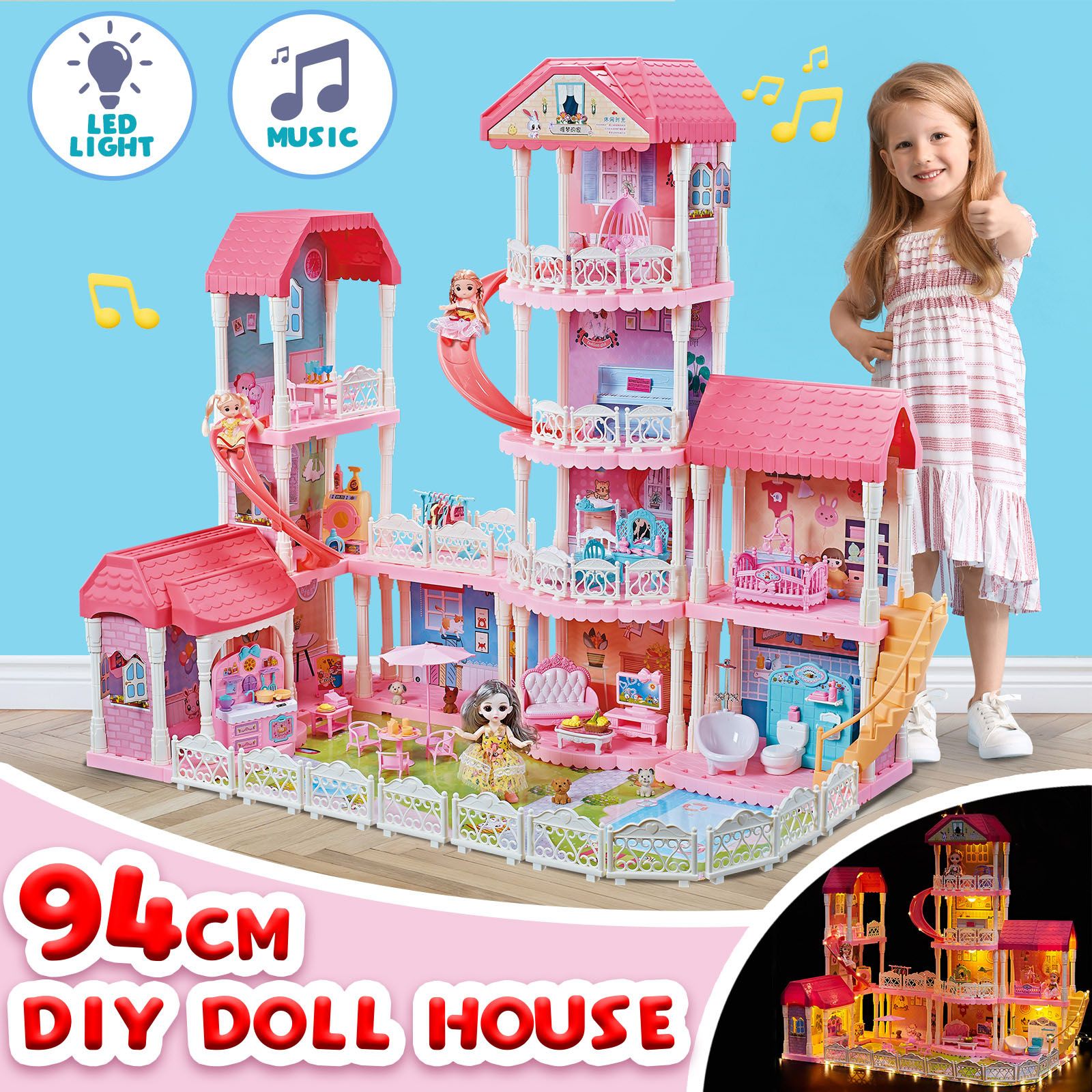 Barbie Doll House Dream Play Furniture Playhouses Toys Dollhouse ...