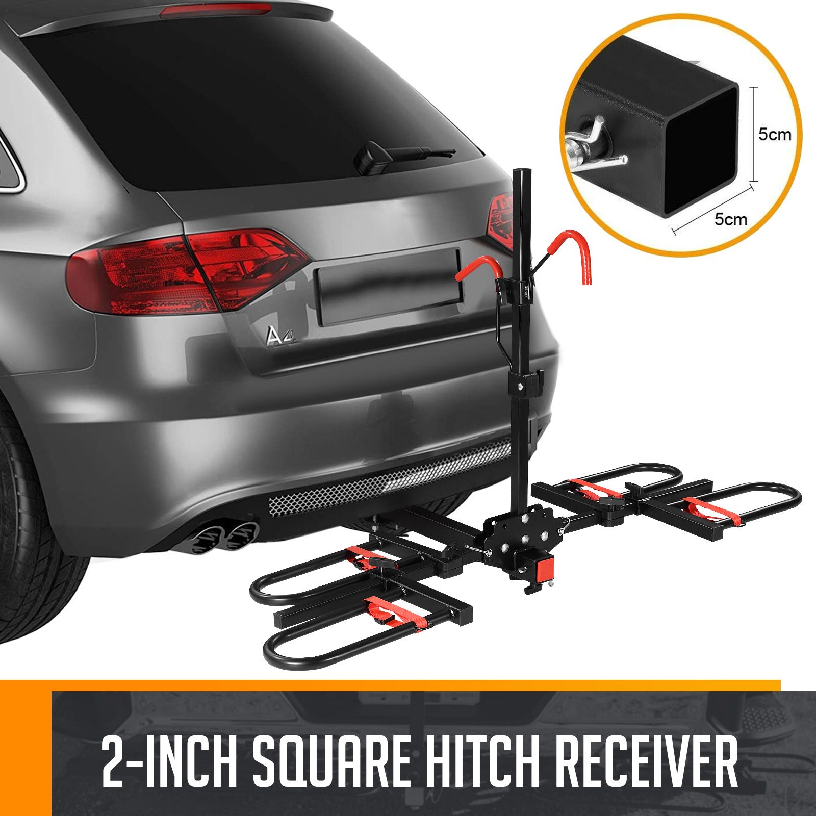 2 E Bike Rack Electric Bicycle Carrier Hitch Rear Platform for Car SUV Foldable 2 Inch Hitch ...