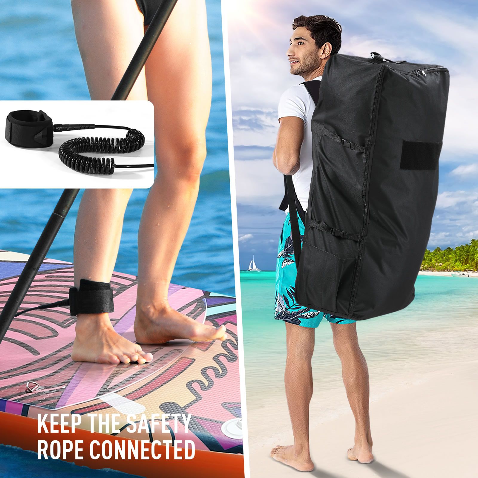 Surfing SUP Paddle Board Stand Up Blow Foam Inflatable Kayak Surfboard ...