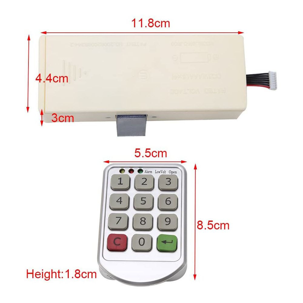 Electronic Cabinet Lock Set, Intelligent Digit Keypad Password Locks ...