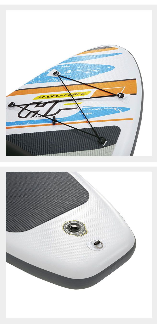 Bestway Surfing SUP Inflatable Stand Up Paddle Board Allround White Cap ...