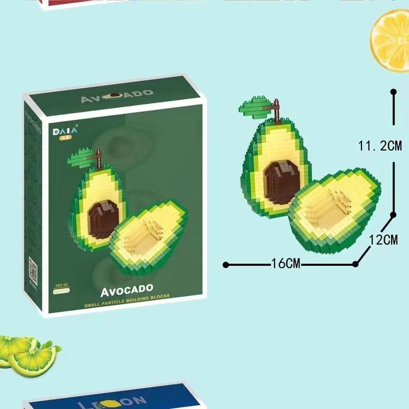 Avocado Micro Mini Building Blocks Idea Series DIY 3D Bricks Toys ...