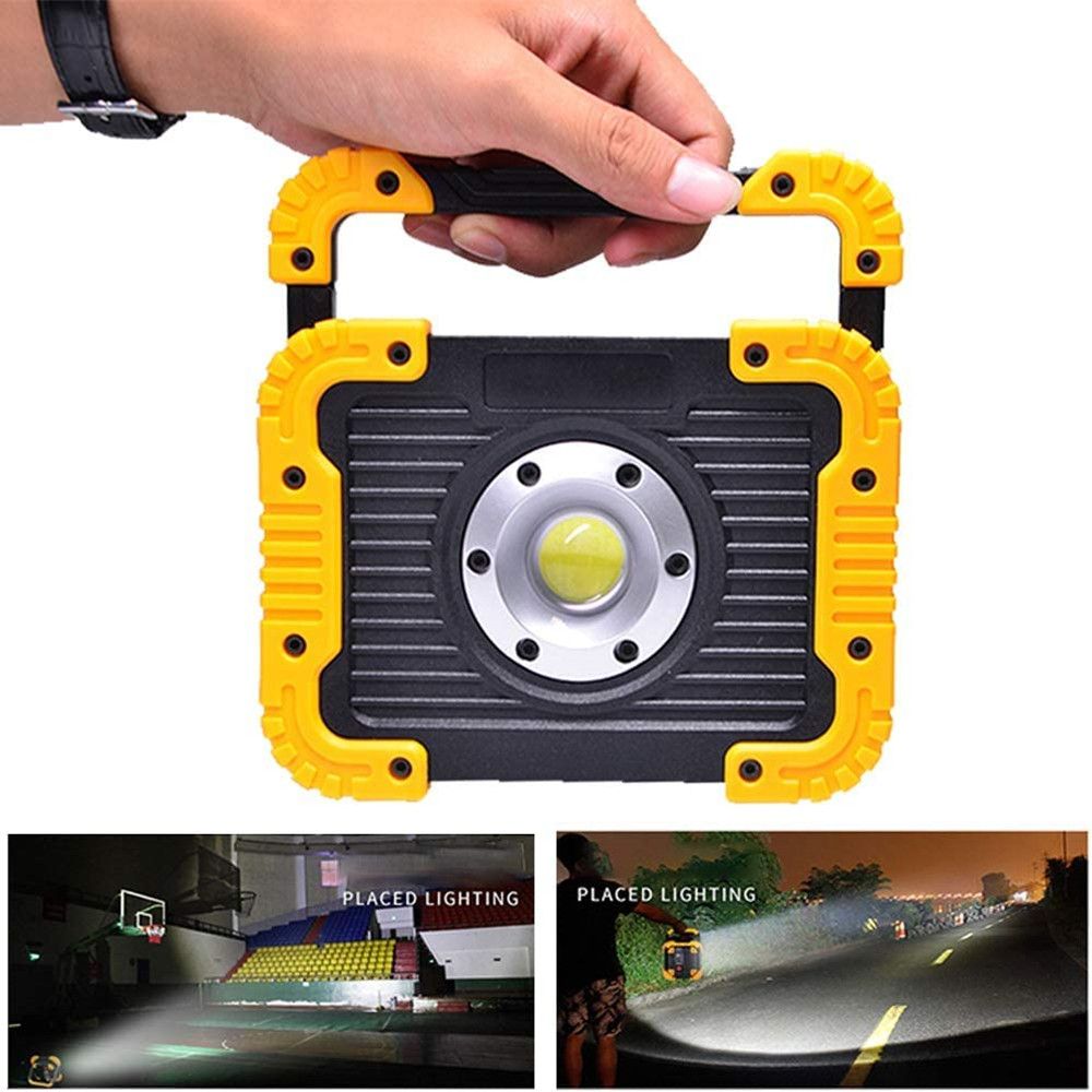 Rechargeable Work Light 30W LED Portable Flood Light 180° Adjustable ...