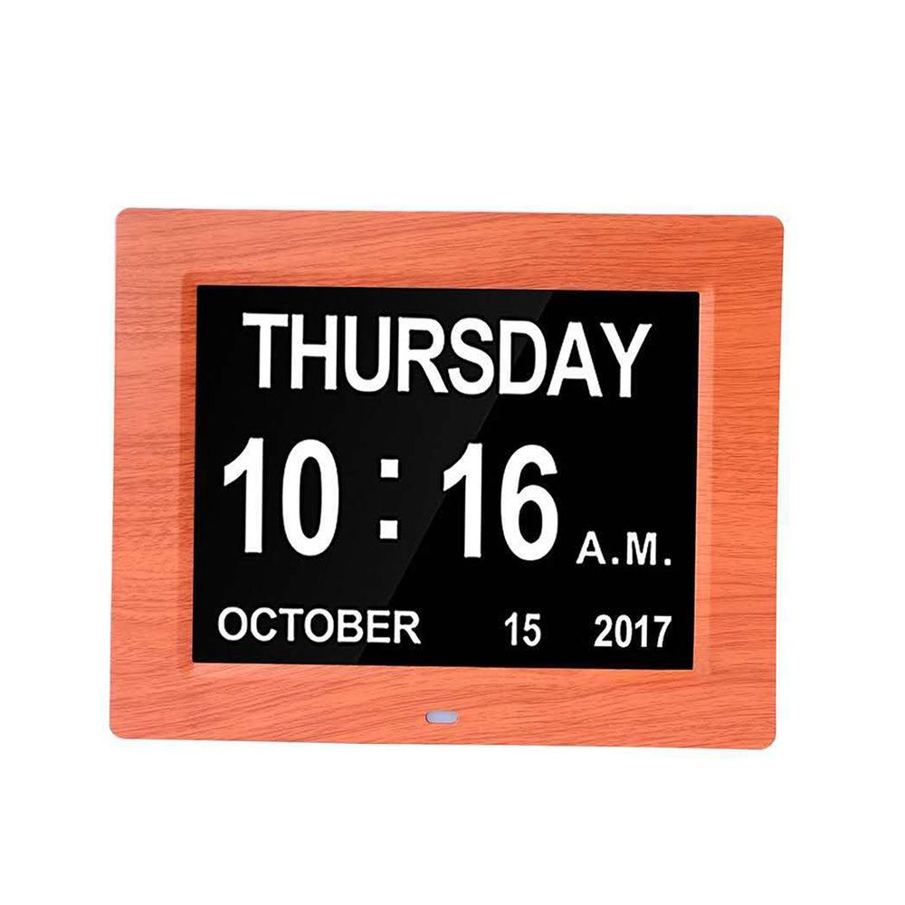 Extra Large Clock with 8 Inch 12 Alarm Options for Seniors Elderly People