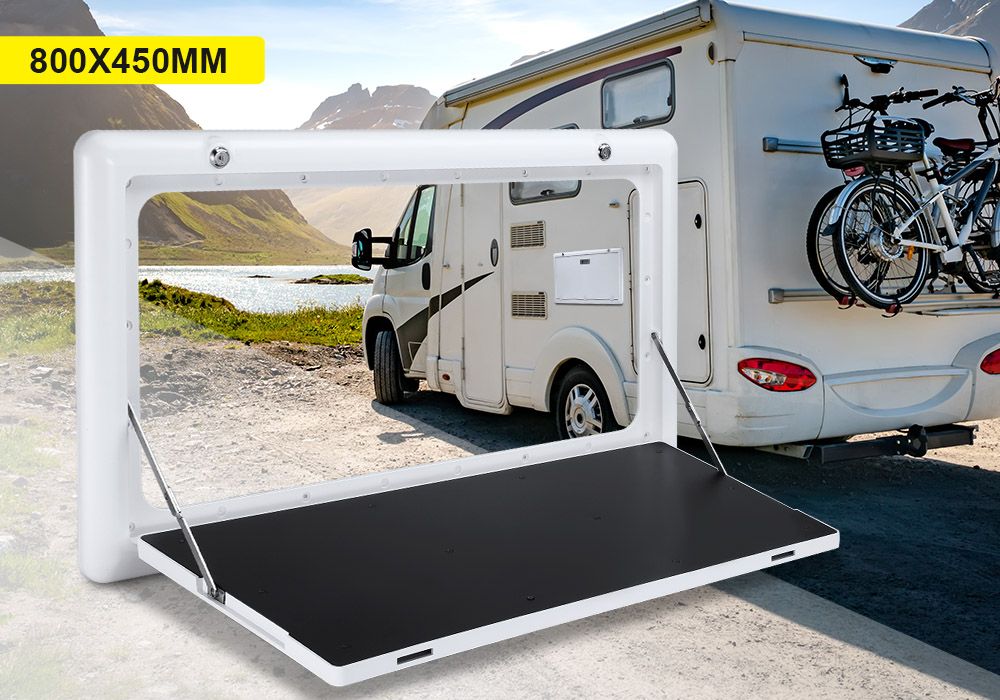 RV Wall Camper Table Folding Picnic Caravan Camping Exterior Mount ...