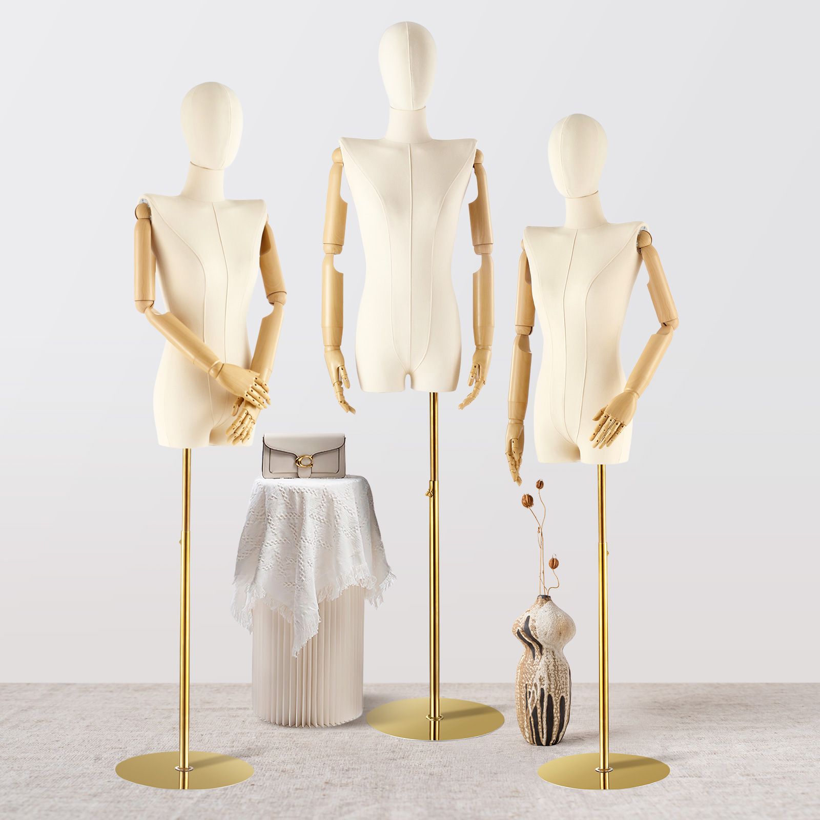 Female Mannequin Dummy Model Manikin Dressmaking Dress Form Upper Torso ...