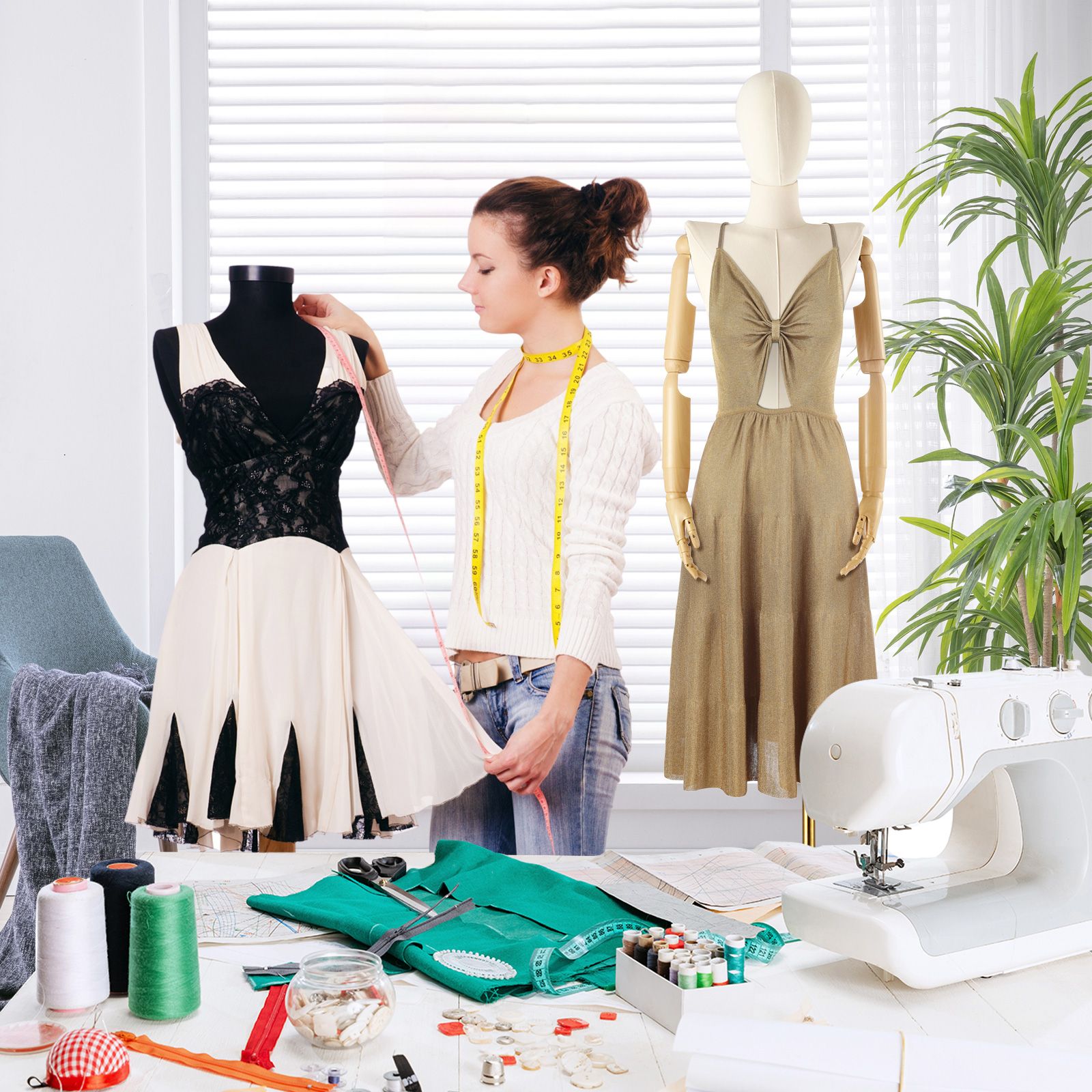 Female Mannequin Dummy Model Manikin Dressmaking Dress Form Upper Torso ...