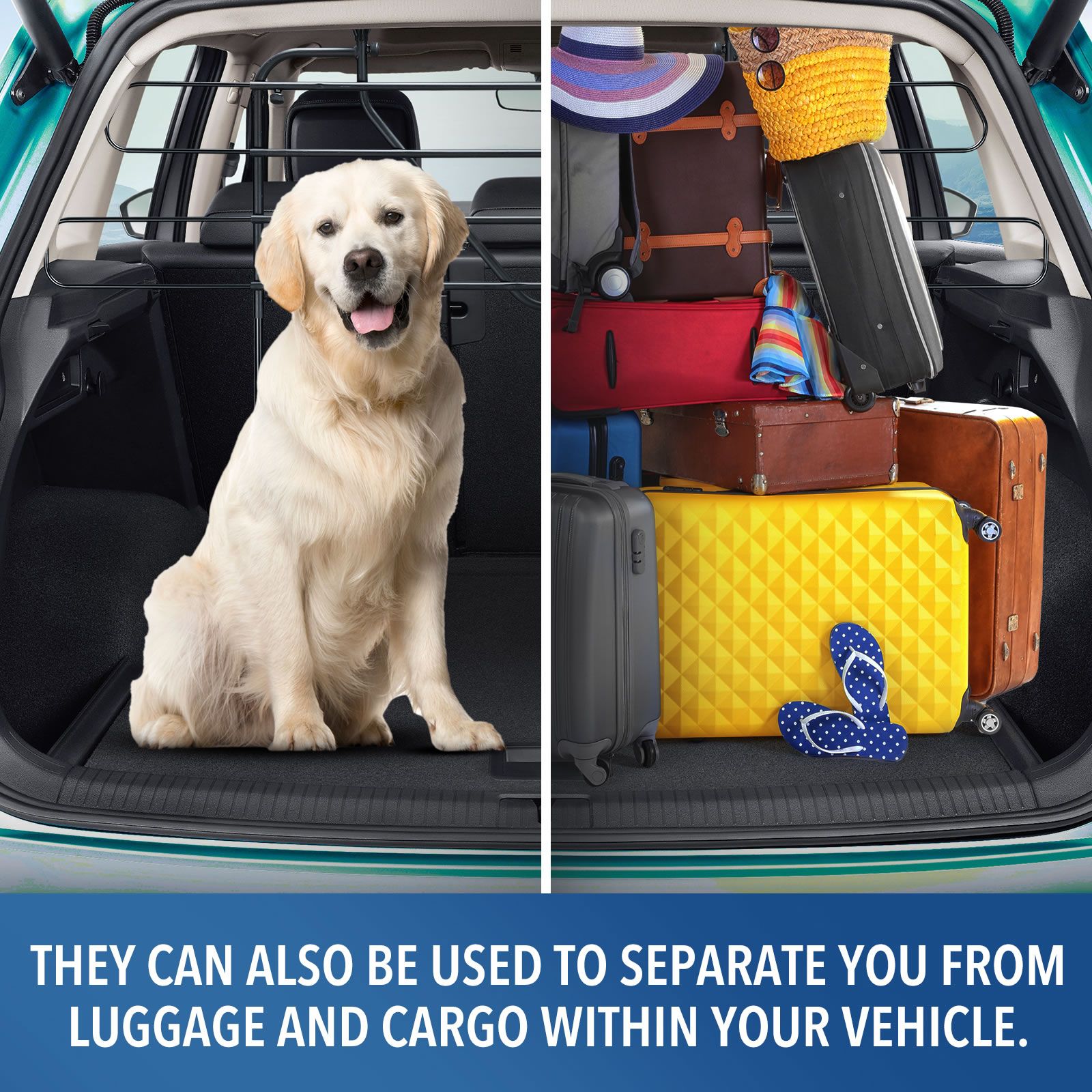 Dog Pet Cat Car Barrier Puppy Vehicle Divider Fence Safety Gate ...