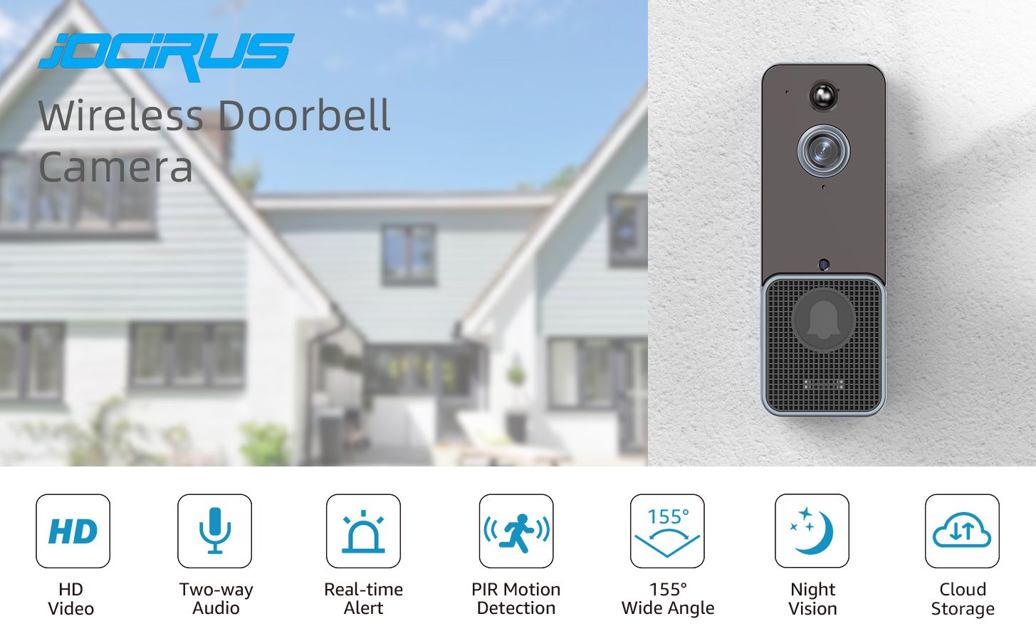 Smart Wireless Video Doorbell Digital Visual Intercom WIFI Door Bell ...