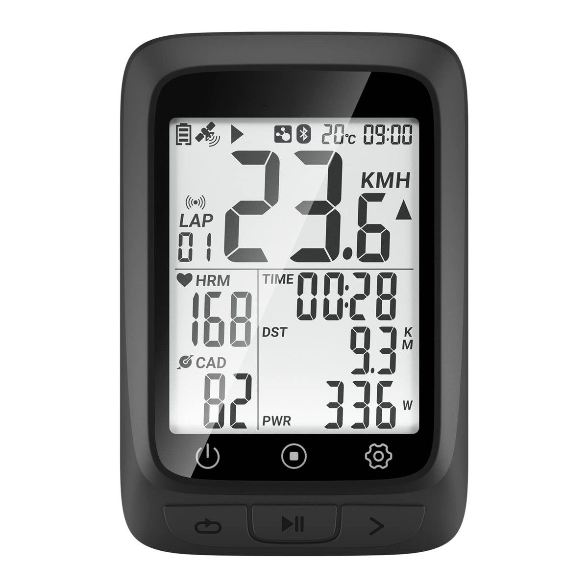 Bike Computer GPS Wireless ANT+ Cycling Computer GPS with Bluetooth ...