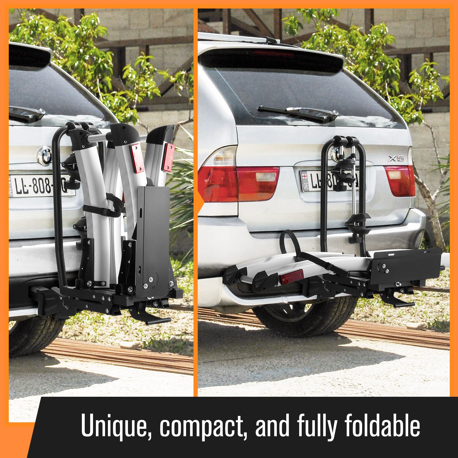 2 Ebike Rack for Car SUV Rear Bike Bicycle Carrier Platform Holder 2 ...