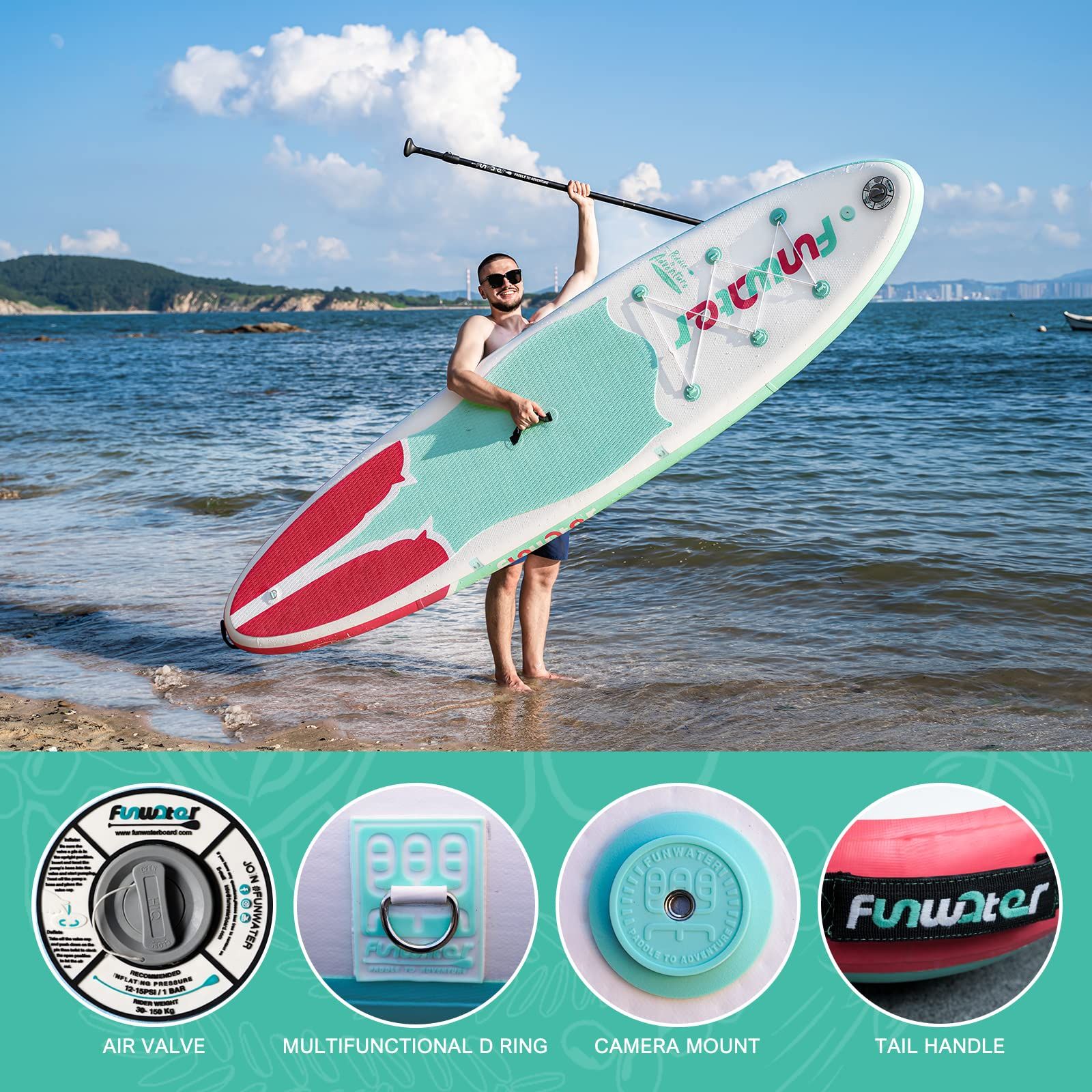 Stand Up Paddle Board 335*81*15CM Ultra-Light Inflatable Paddleboard ...