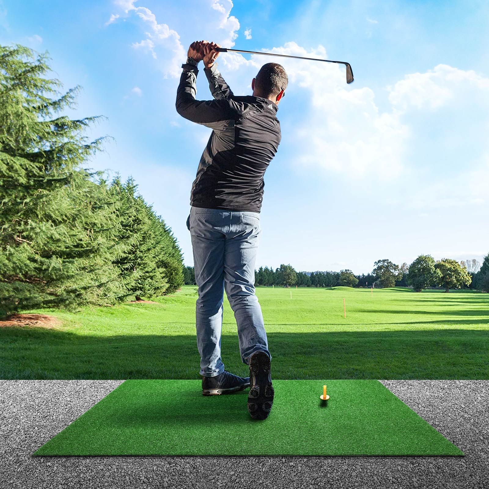 Golf Putter Mat Practice Hitting Training Putting Indoor Outdoor ...