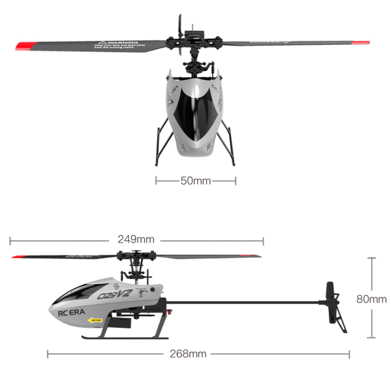 C129 V2 RC Helicopter 6 Channel Remote Controller Helicopter Charging ...