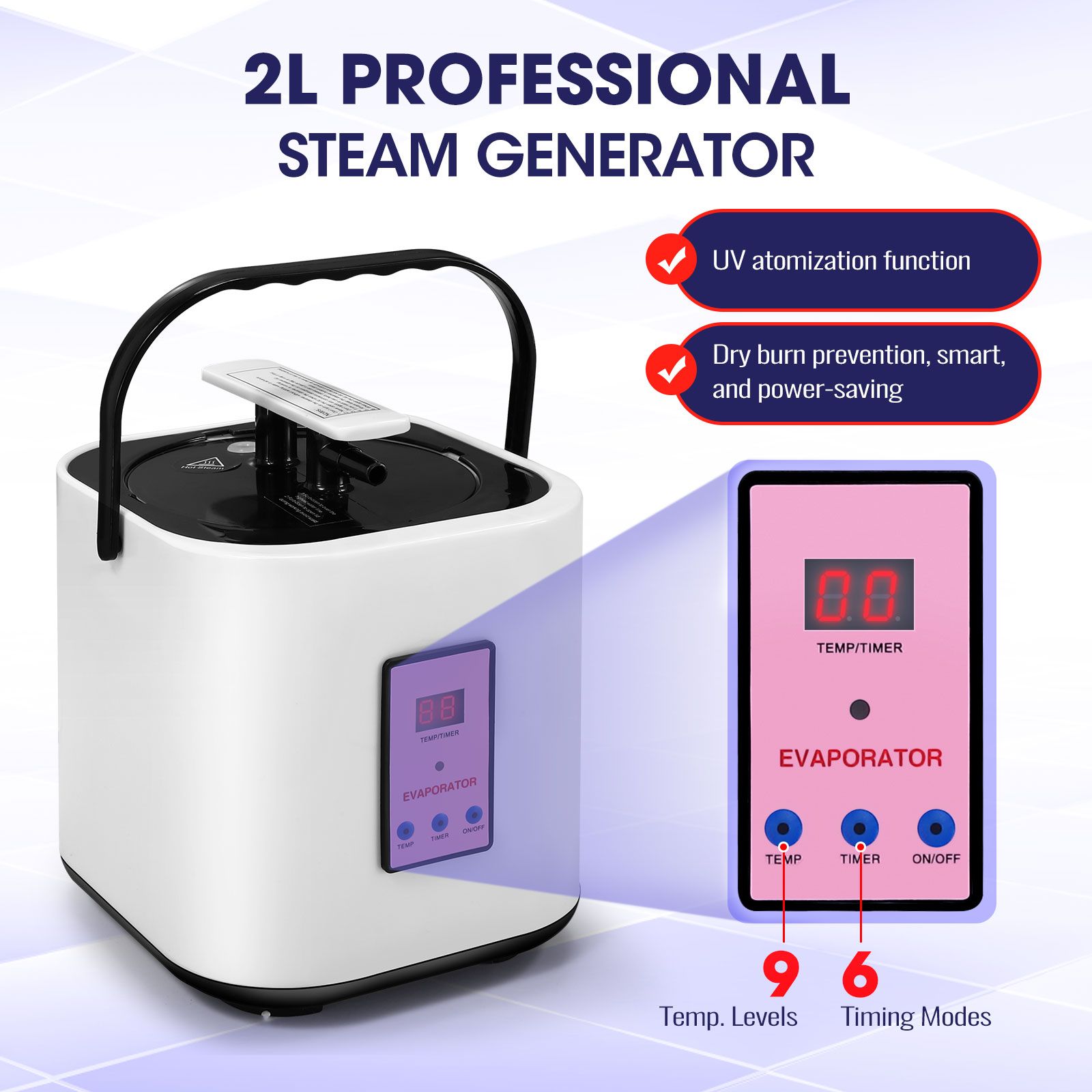 Portable Steam Sauna Home Spa Inflatable Full Body Steamer Bath Tent ...