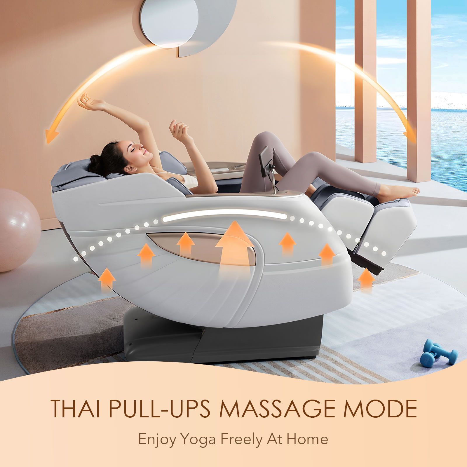 Homasa 4D Massage Chair Electric Recliner Zero Gravity Full Body ...