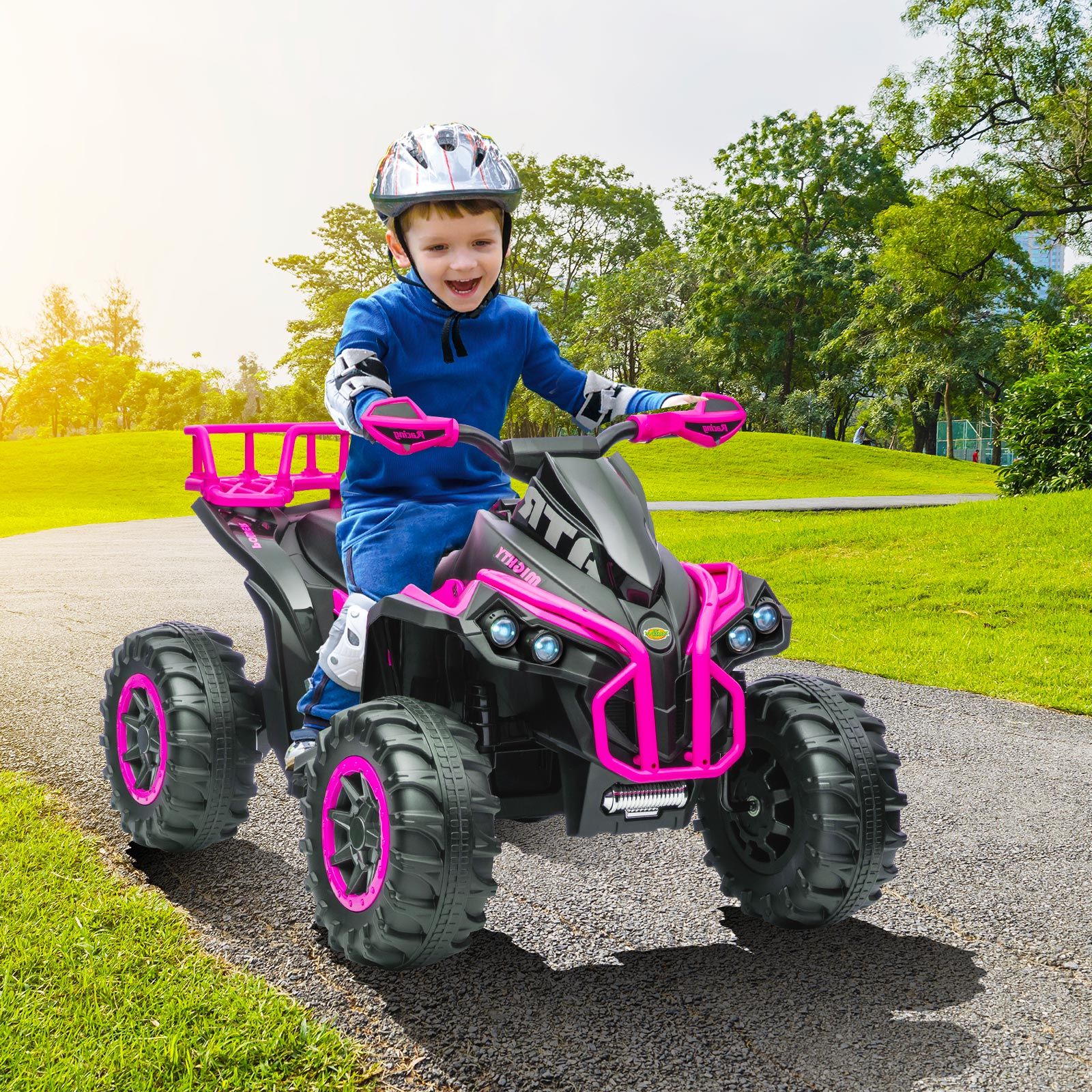 Kids Off Road Electric ATV Ride On Quad Bike 12V Toy 4 Wheeler ...