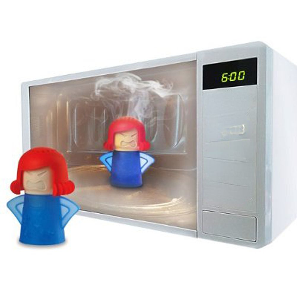 Angry Mama Microwave Cleaner, Microwave Oven Steam Fridge Odor Absorber ...