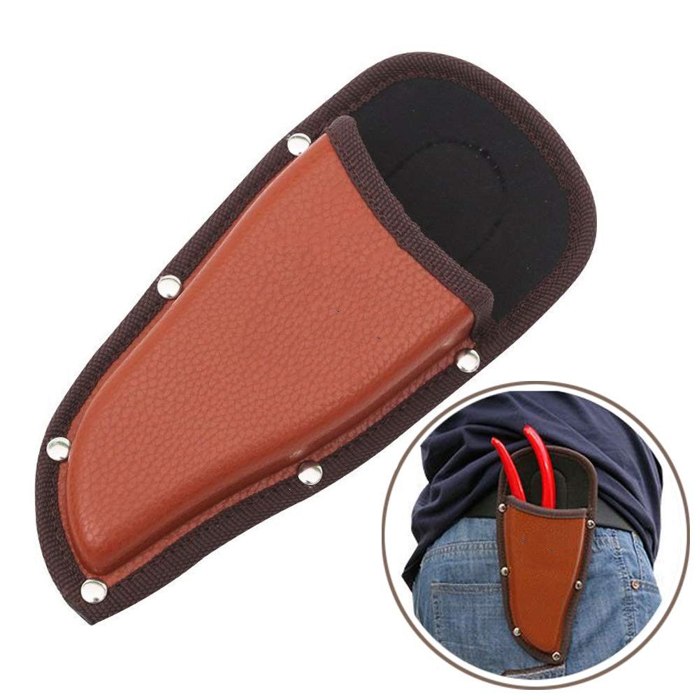 Pruner Holster Pruning Shears Hanging Pouch PU Leather Pliers Pruner Holder for Hand Pruner ...