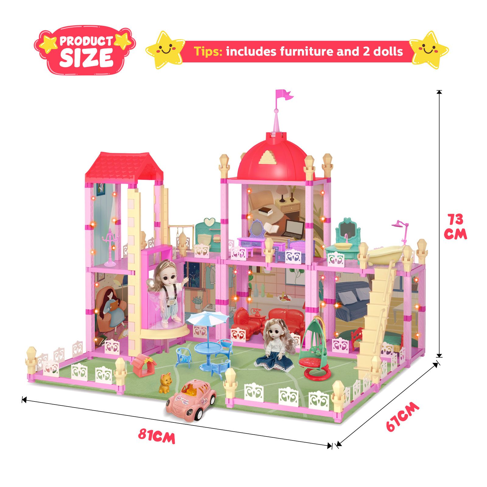 Doll House Barbie Dream Play Furniture Playhouses Toys Dollhouse ...