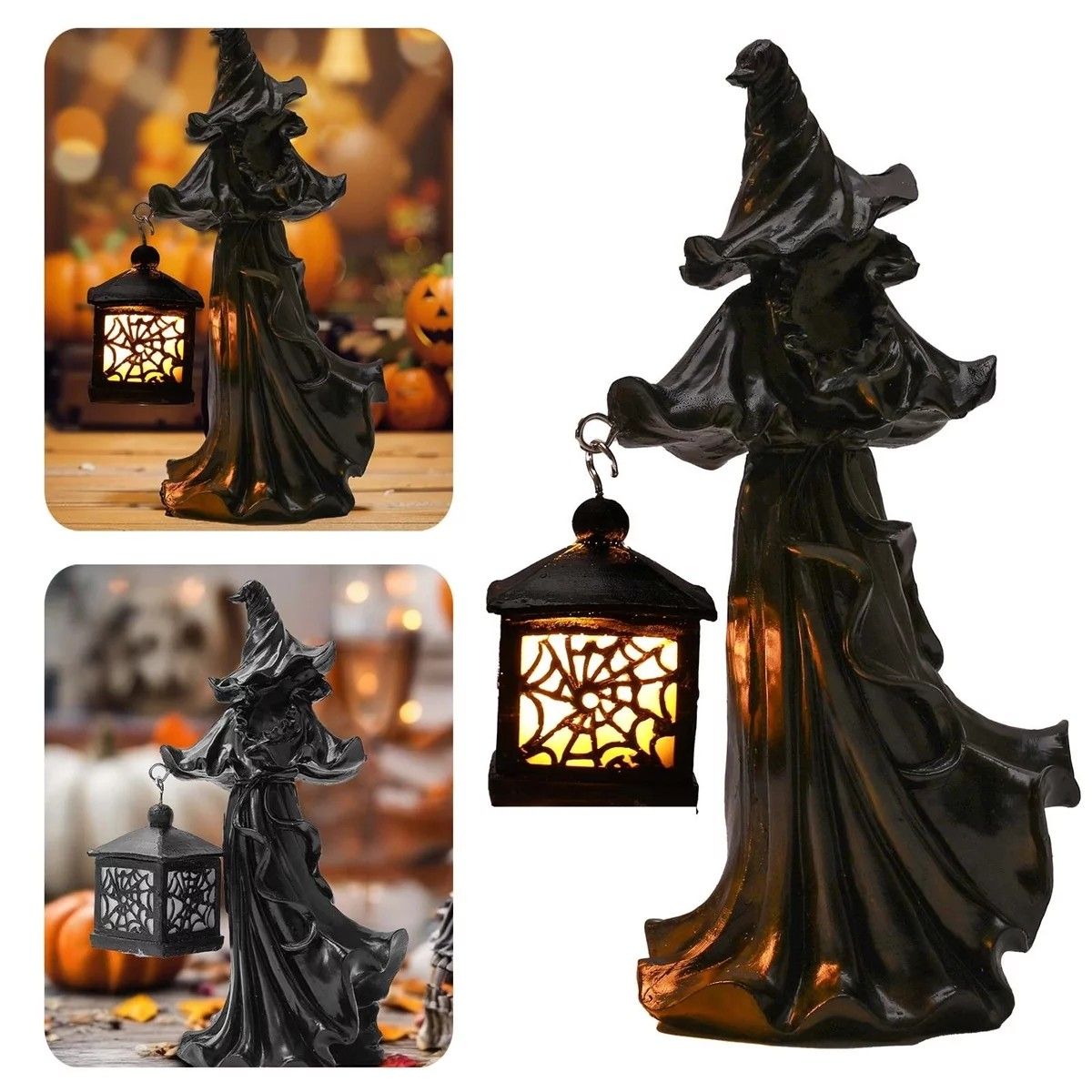 Halloween Decorations Scary Hell Messenger Lantern Halloween Cracker Barrel Witch Lantern Ghost ...