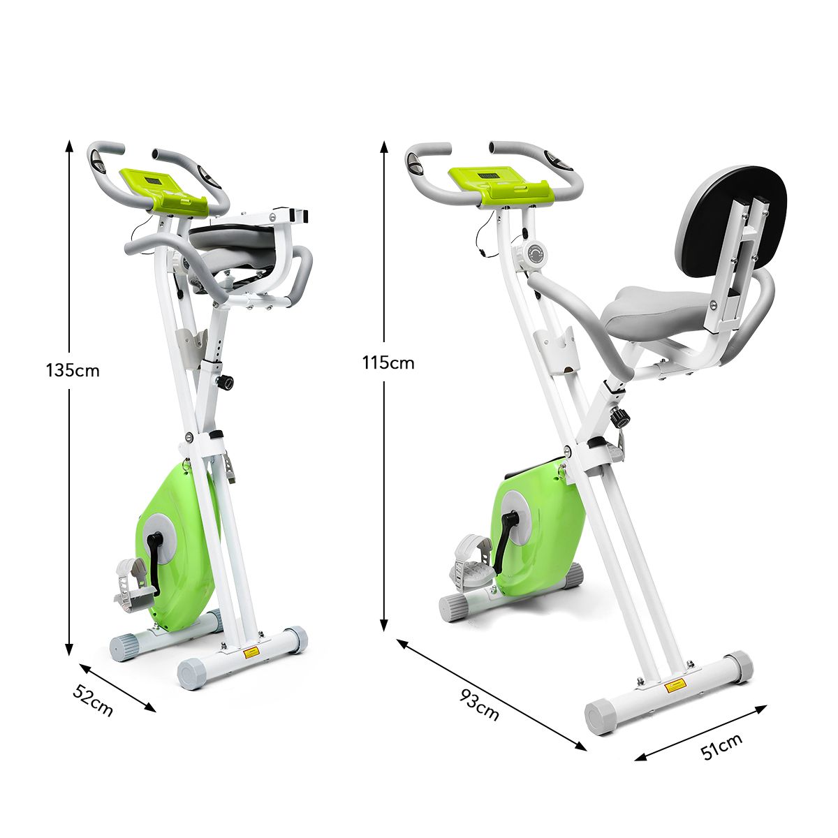 Folding Exercise Bike X Spin Upright Recumbent Stationary Indoor ...