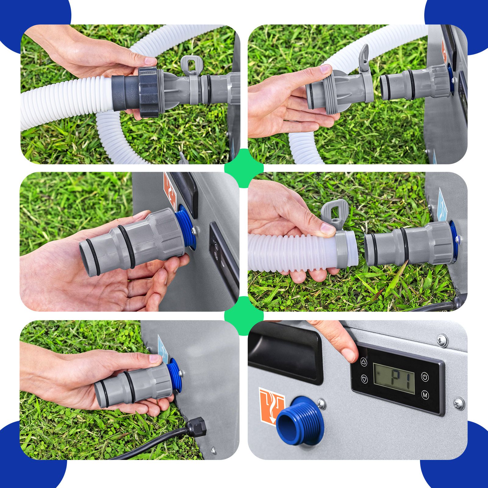 Bestway Pool Heater 4KW Above Ground Flowclear Water Temperature ...