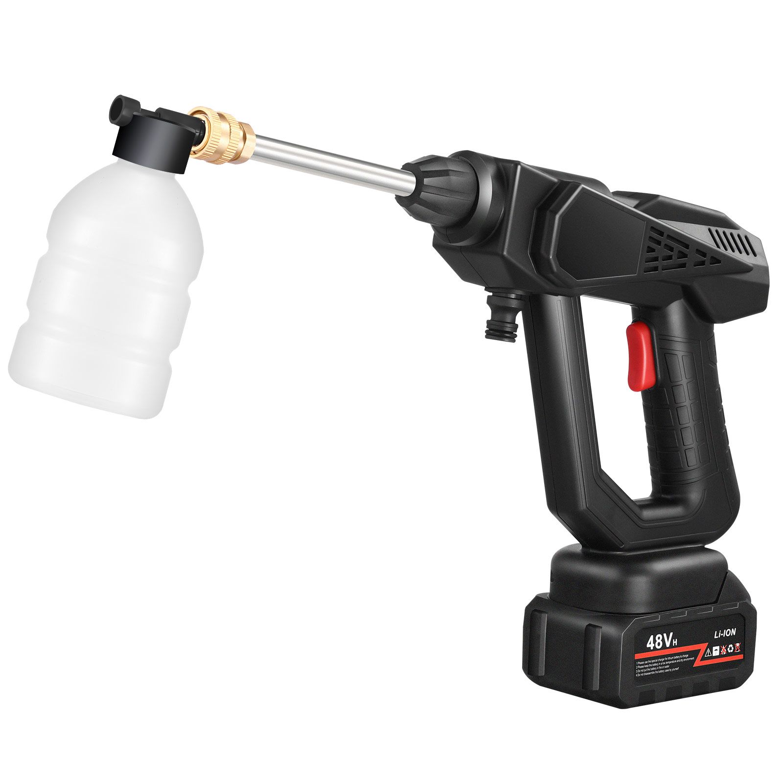 Cordless Pressure Washer 48V Electric High Power Cleaner Water Spray ...