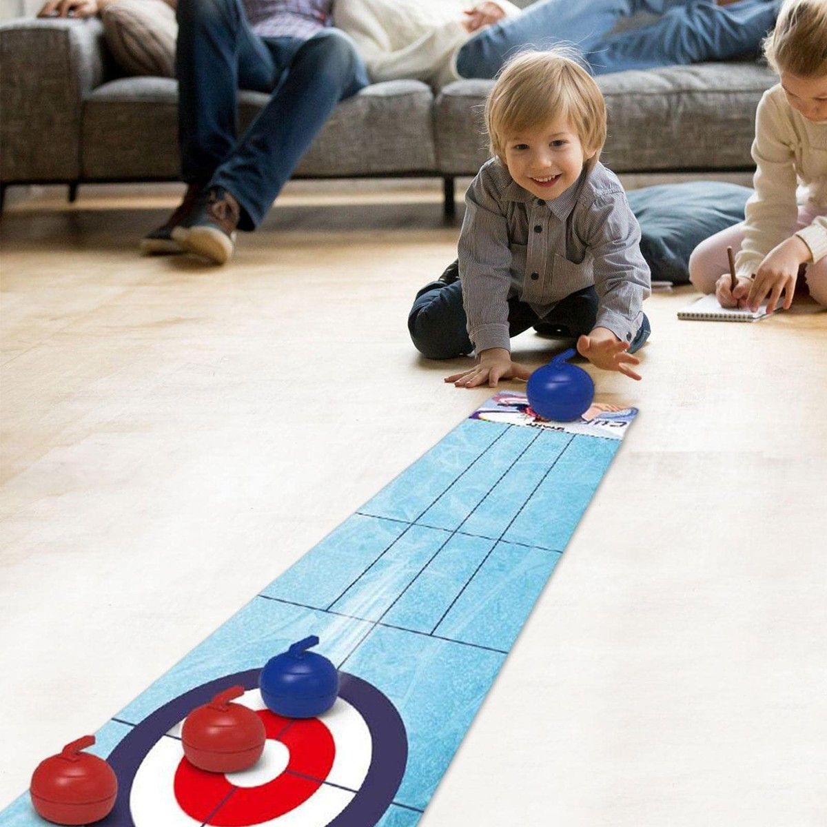 Curling Tabletop Game,Mini Curling Game Set for Kids | Desktop ...