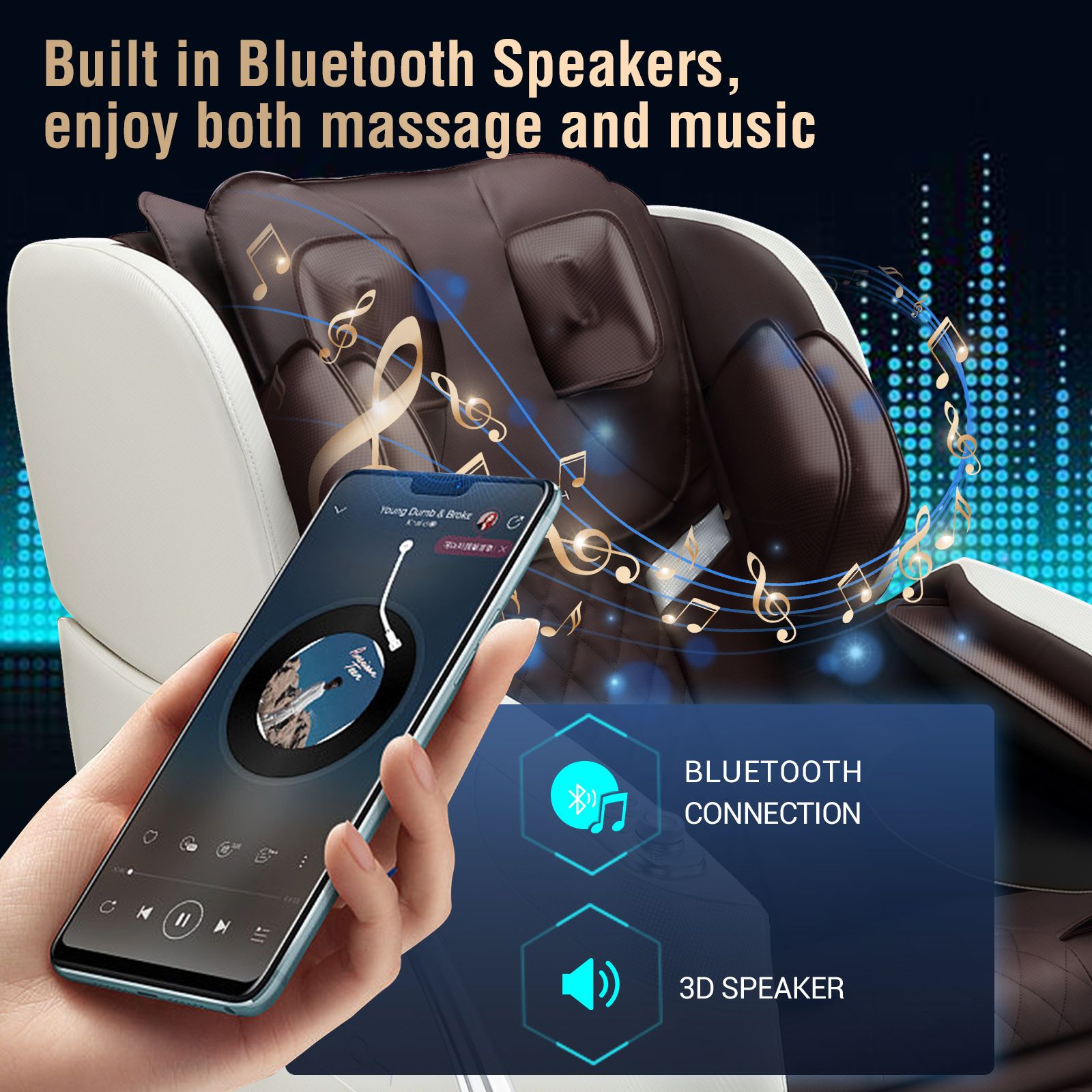 Homasa Massage Chair Massaging Spa Machine Full Body Massager Foot ...