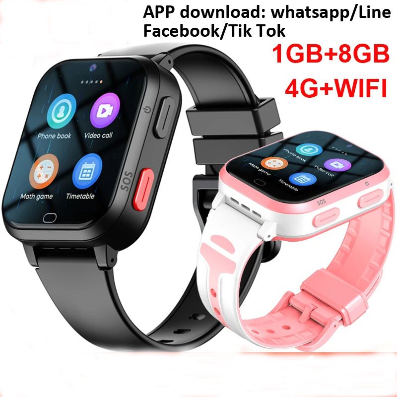 2023 New 4G Video Call Kids Smart Watch GPS HD Camera 700Mah RAM 1GB ...