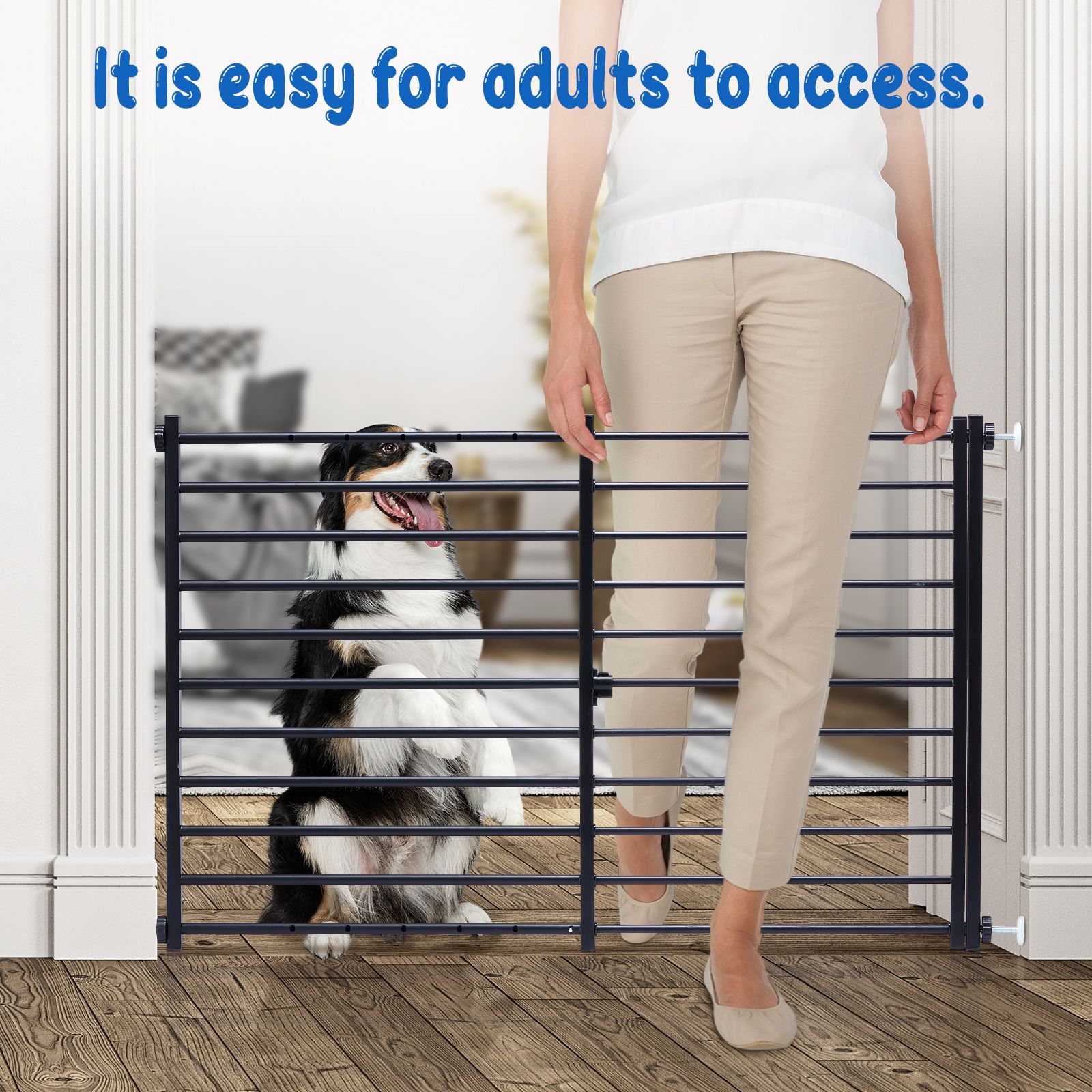 Dog Pet Safety Gate Cat Fence Guard Security Enclosure Stair Barrier ...