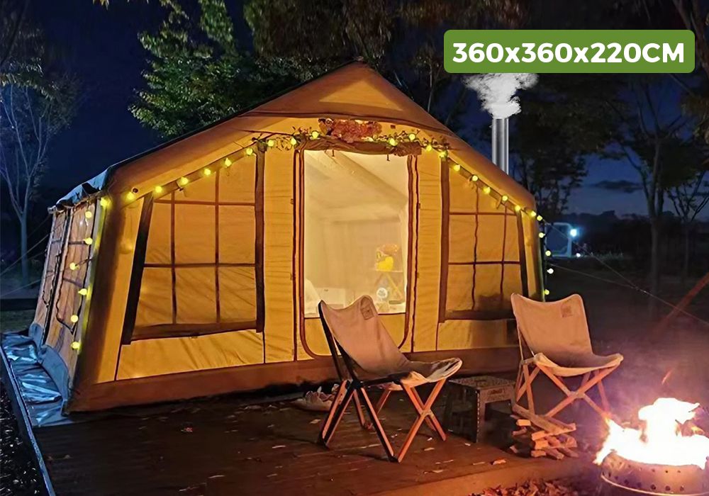 6 Man Extra Large Inflatable Camping Tent Instant Pop Up Air ...