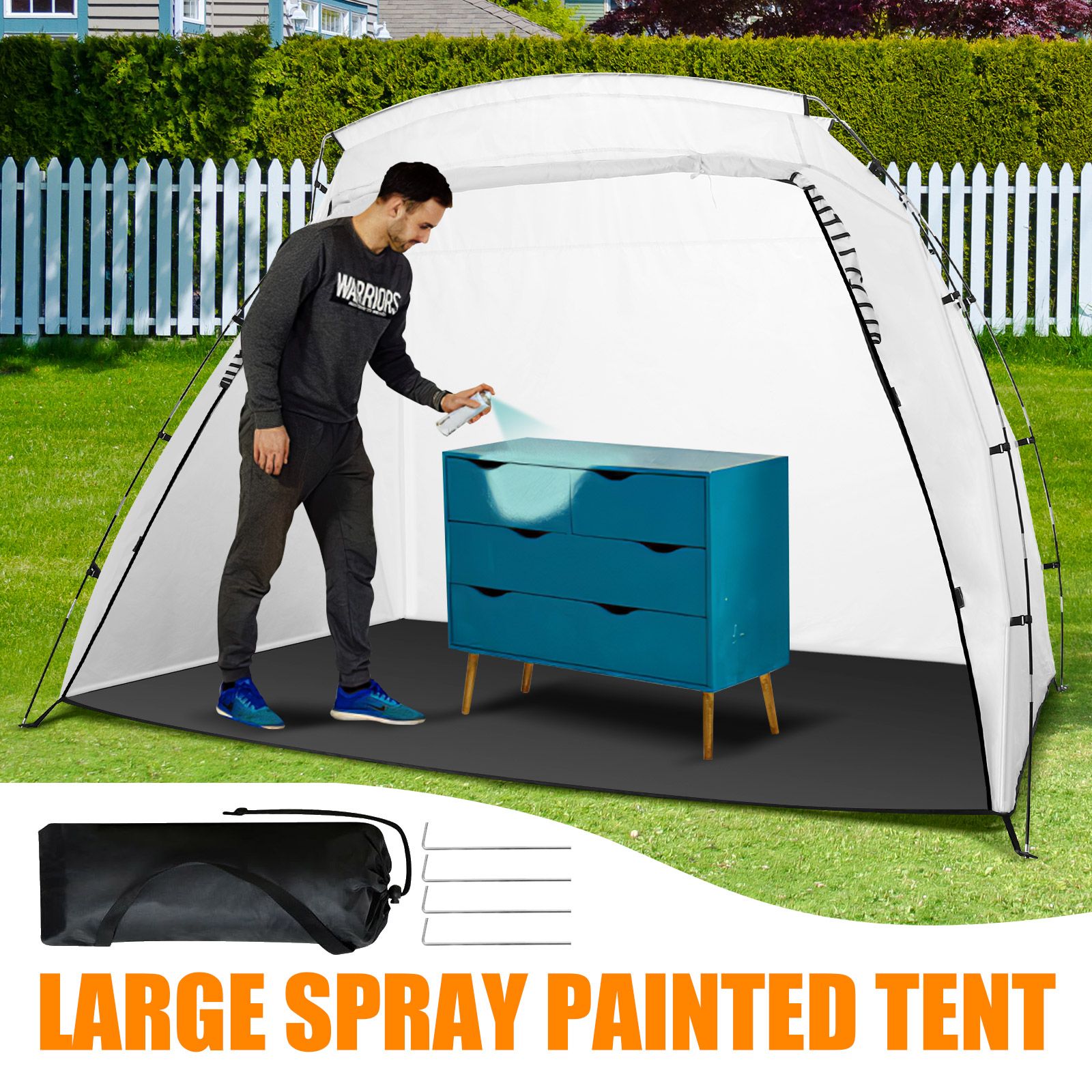 Spray Paint Tent ShelterÂ Portable Mobile Booth DIY Painting Outdoor ...