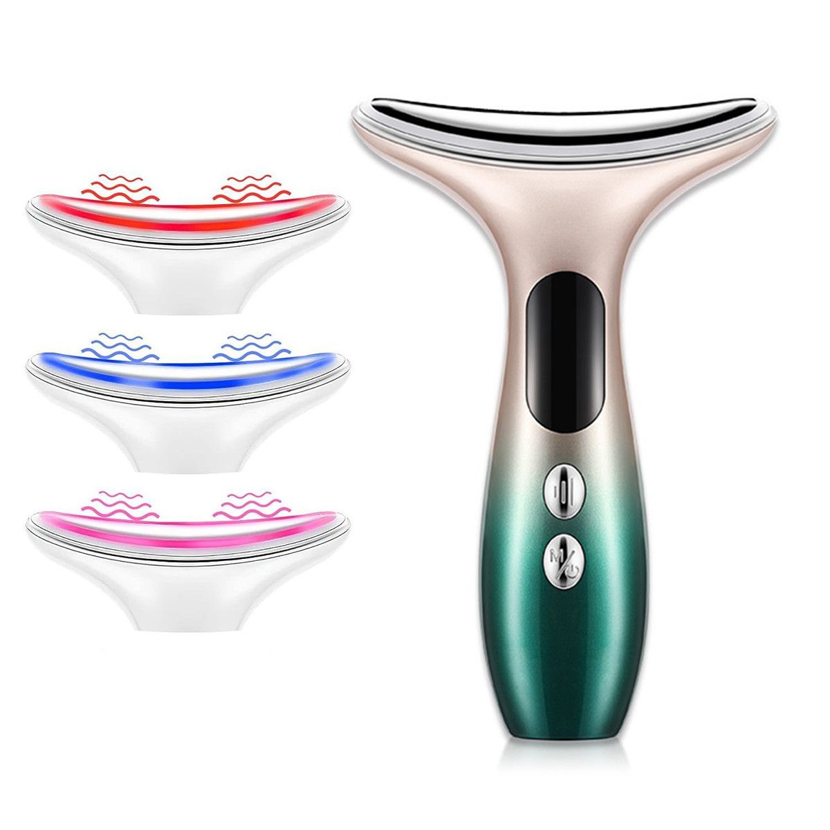 Green - Professional EMS Micro-Current Face & Neck Lifting Anti-Aging ...