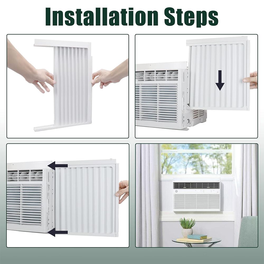 Window Air Conditioner Side Panels with Frame, Adjustable Insulation AC ...